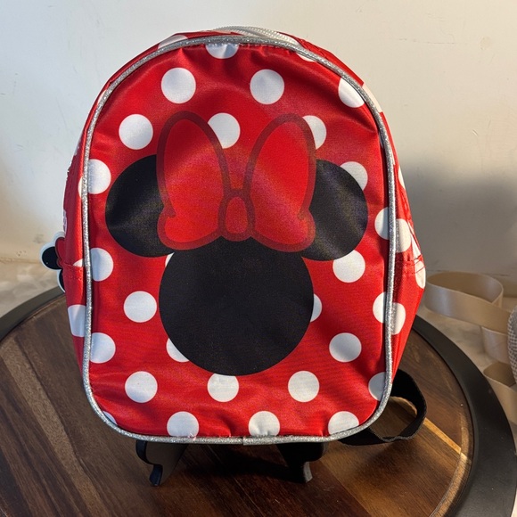 Disney | Accessories | Disney Mini Mouse Backpack With Mini Head Zipper ...